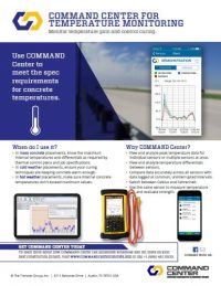 Internal Concrete Temperature Monitoring with COMMAND Center™ Sensors