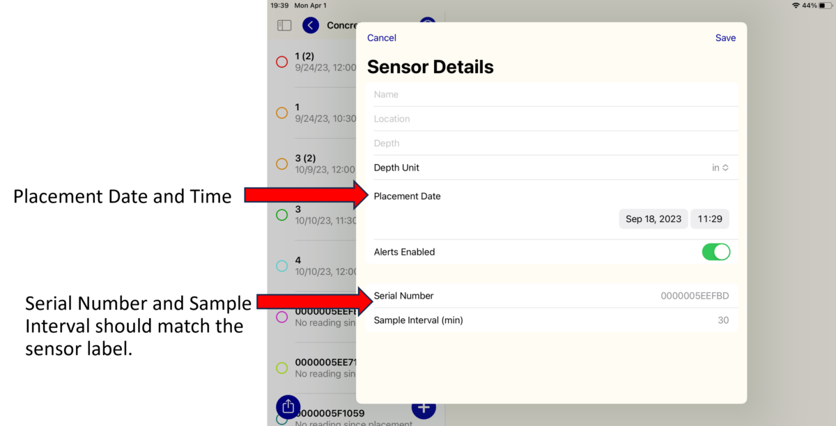 Sensor Rollover & Data Collection | COMMAND Center™ Concrete